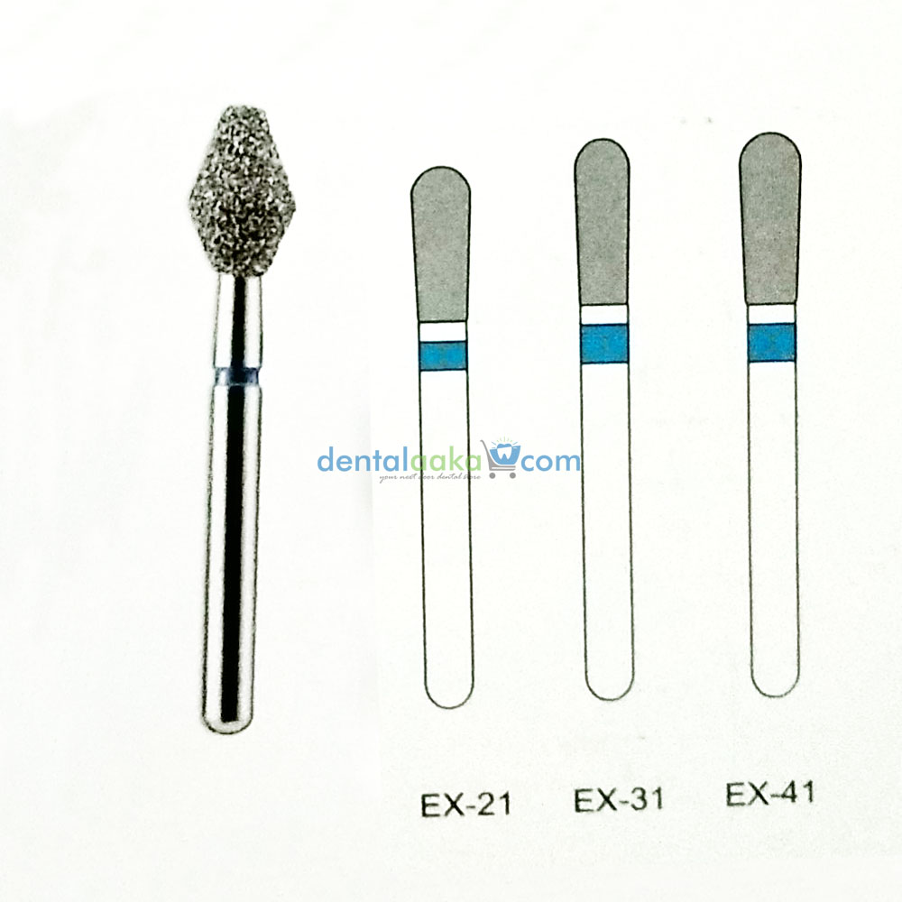 Buy D+Z Diamond Bur Medium, Pear EX Online at Best Price | Dentalaaka.com