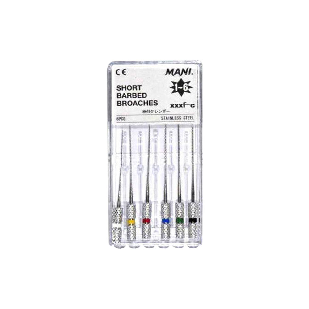 Buy MANI Short Barbed Broaches Online at Best Price | Dentalaaka.com