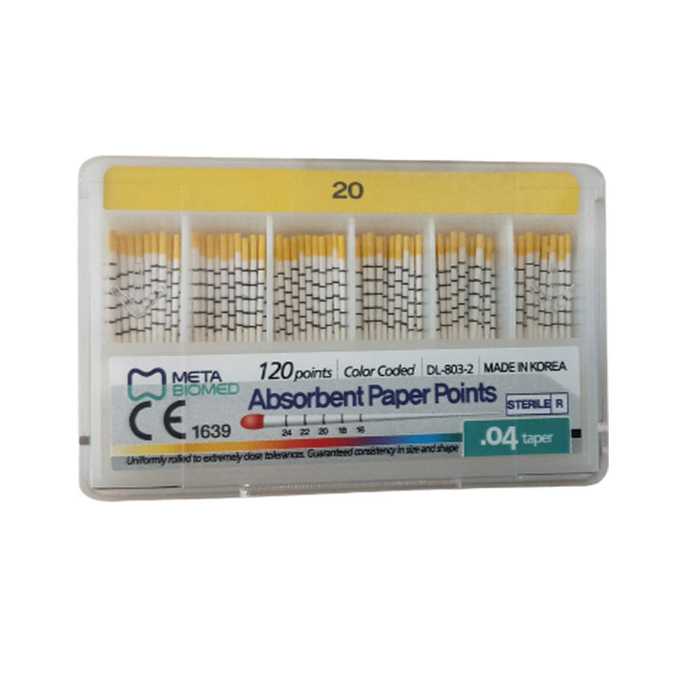 Buy META Absorbent Paper Points - 4% Online at Best Price | Dentalaaka.com